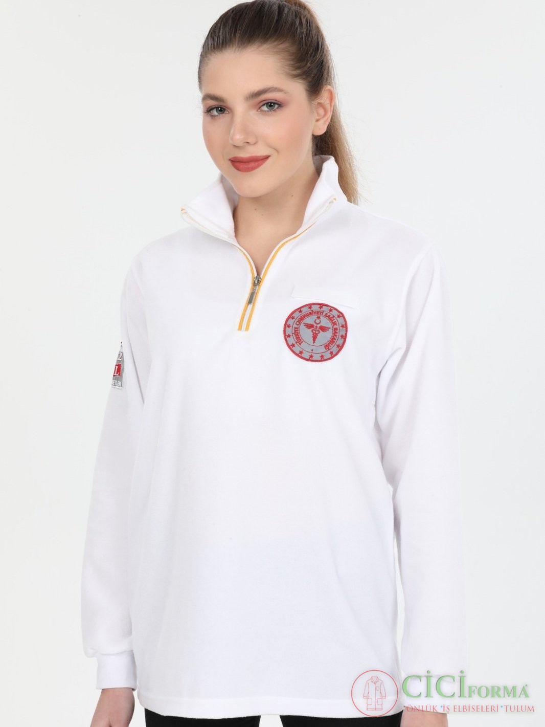 Cici Forma Malatya-112 Acil Polar Yarım Fermuarlı Bayan